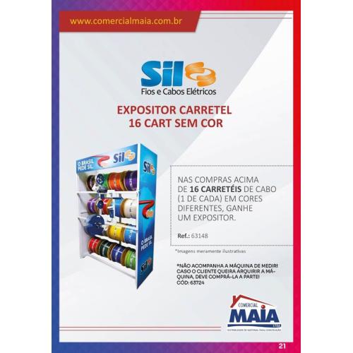 EXPOSITOR CARRETEL 16 CART SEM COR - SIL
